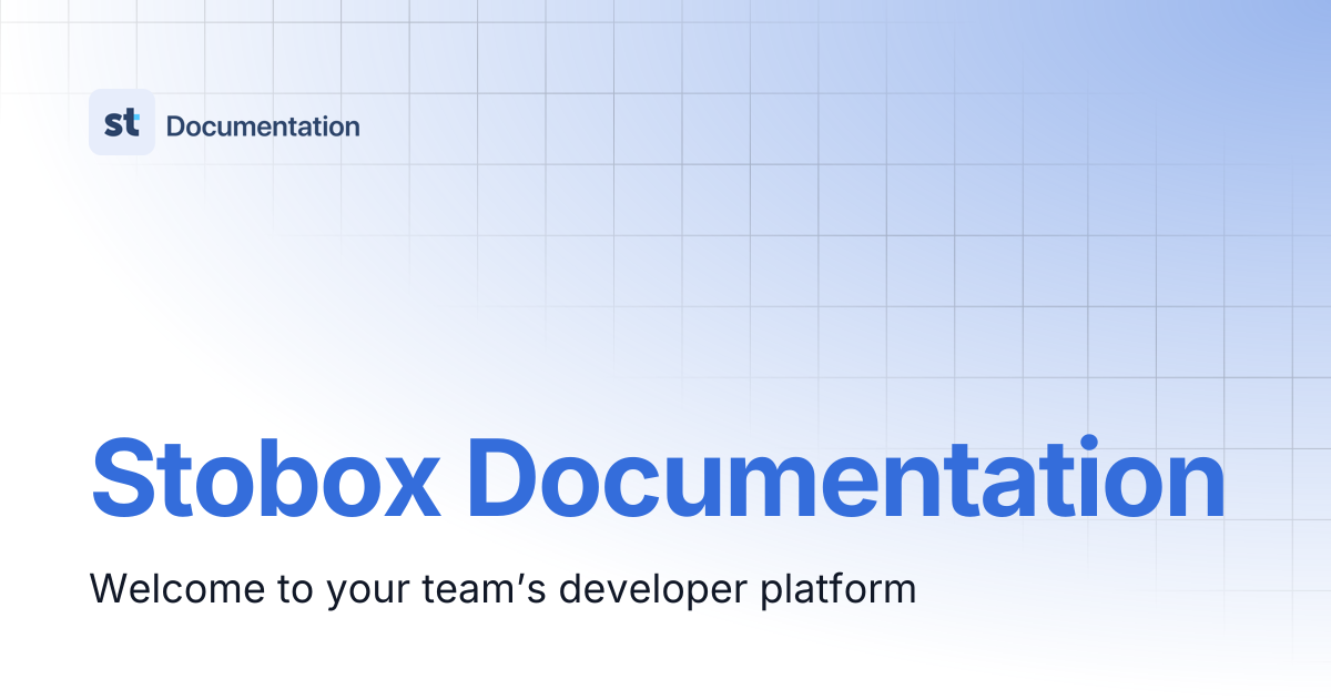Stobox Documentation